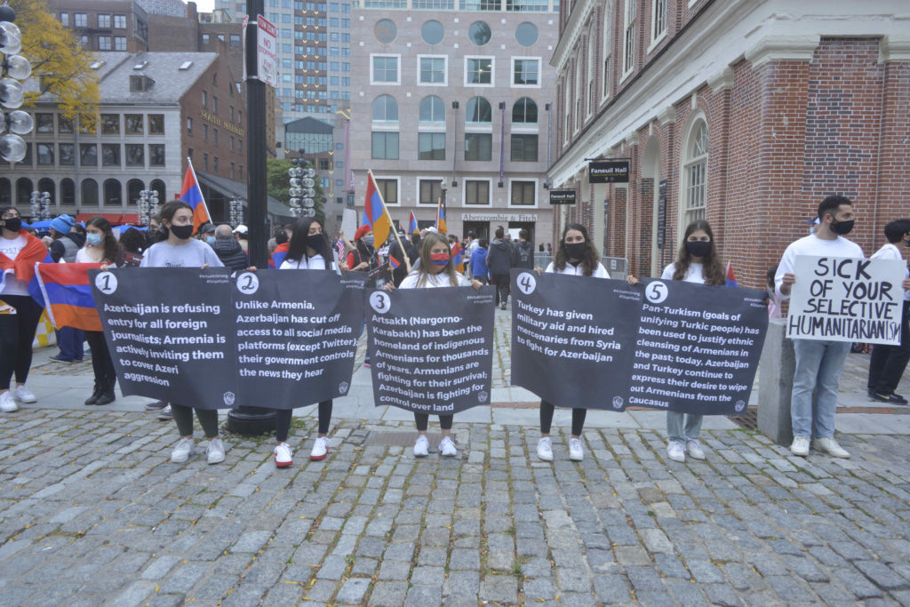Silent Protest at Boston’s Faneuil Hall & Quincy Marketplace, October ...