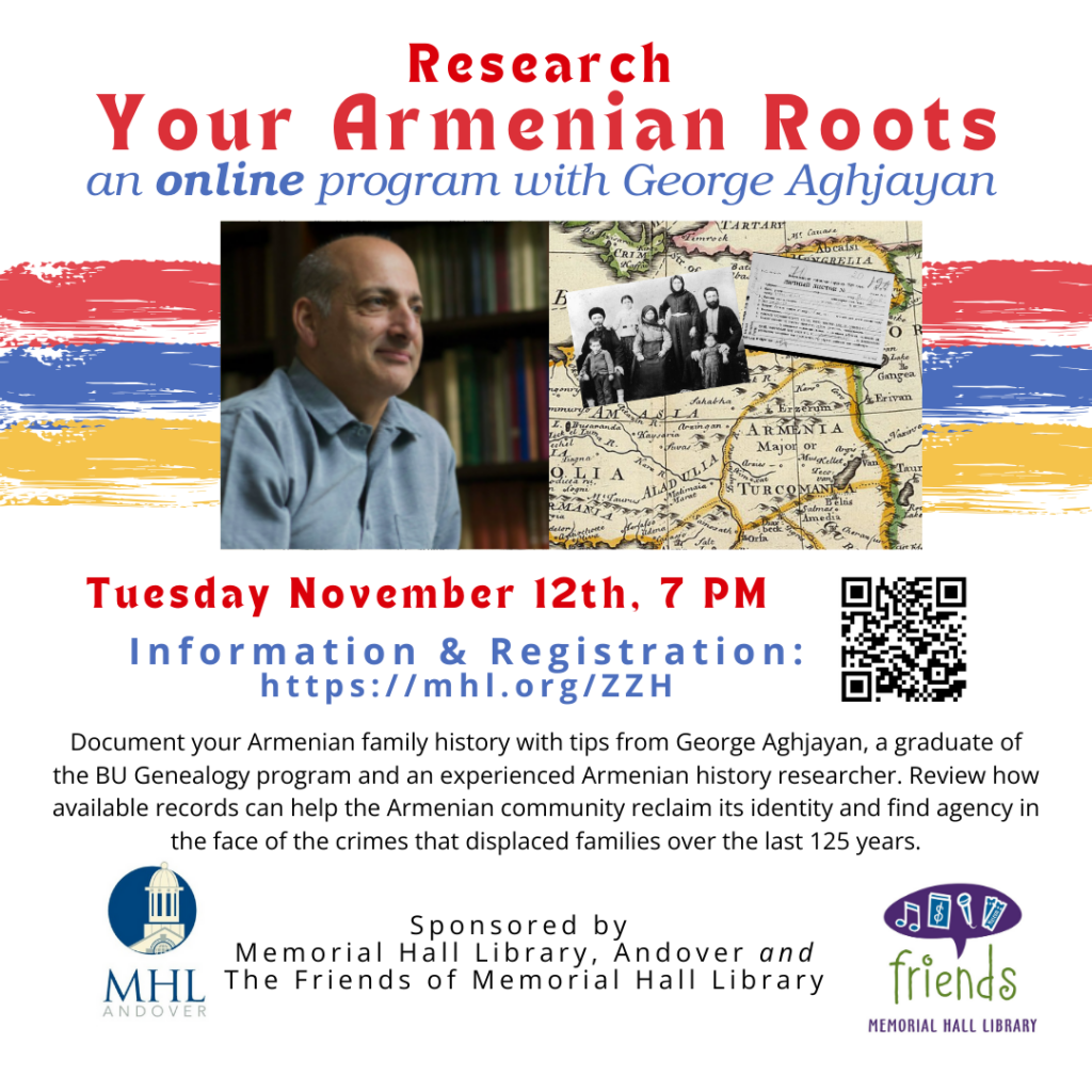 Researching Your Armenian Roots with George Aghjayan on Zoom - The ...