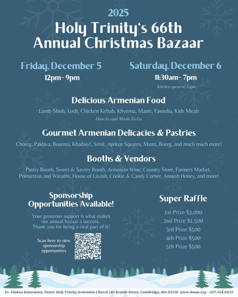 Holy Trinity's Annual Christmas Bazaar - The Armenian Mirror-Spectator